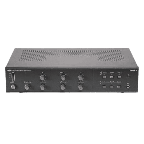 Bosch LBB 1925 Plena System Pre-Amplifier - Advanced 6-Zone Paging ...