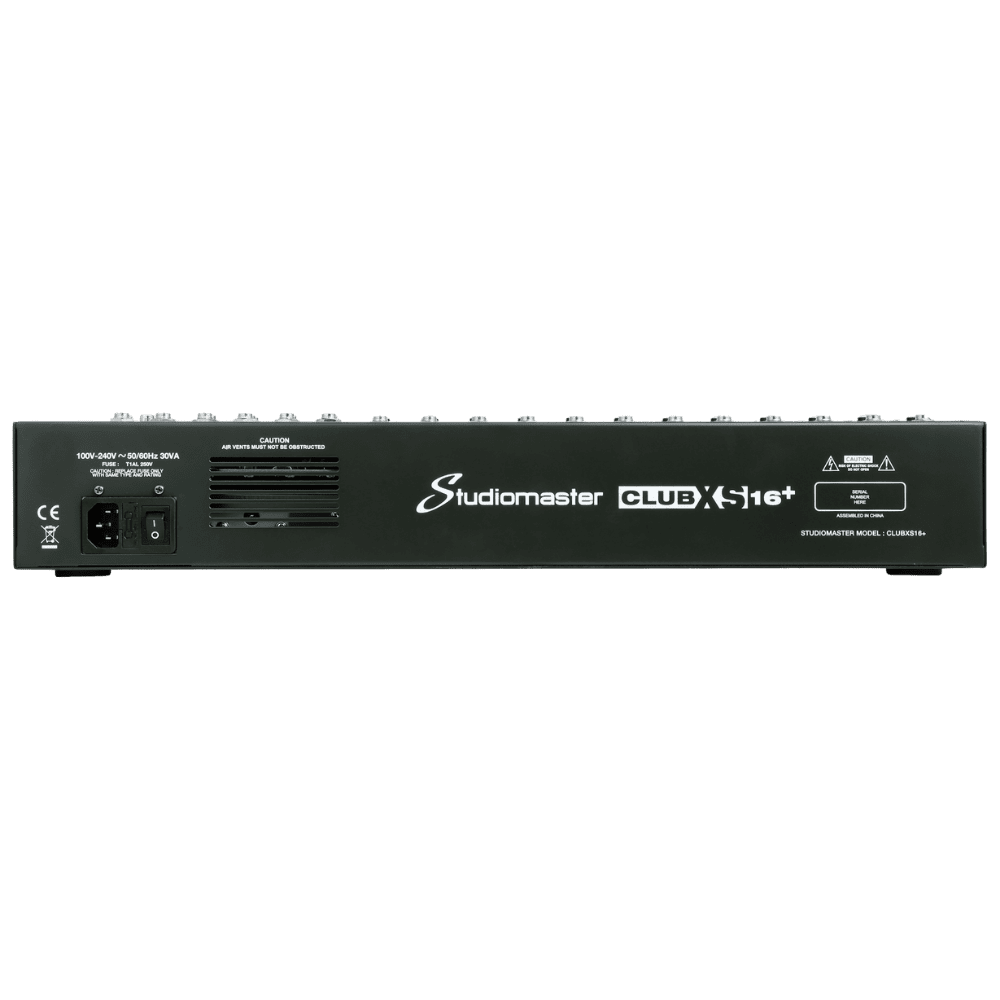 Studiomaster CLUB XS16+ – 16-Input Analog Mixer – Powerful 16-Input ...